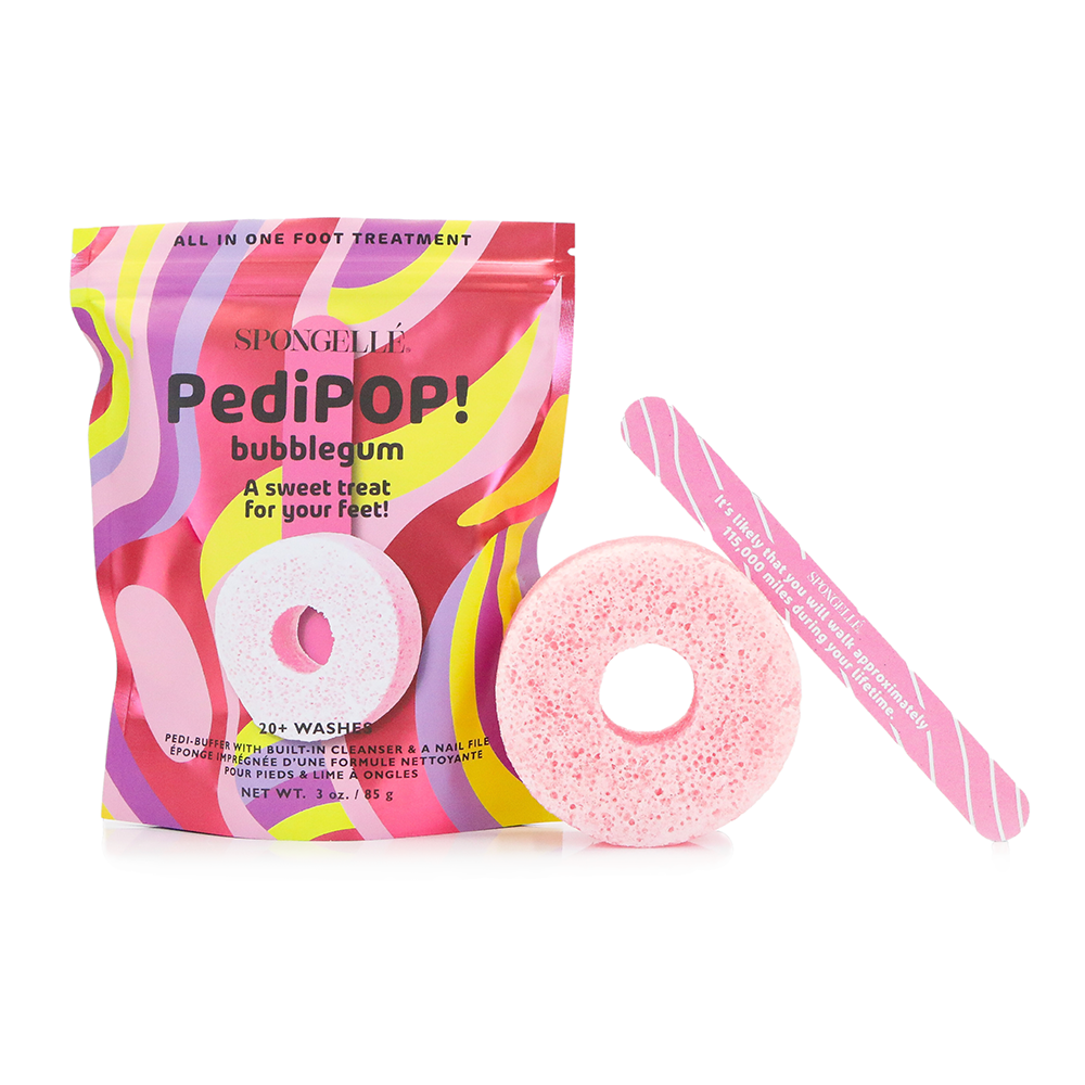 Bubblegum | PediPOP! Pedi Buffer & Nail File – Three Bees Company