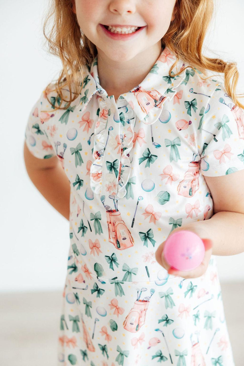 Birdies & Bows S/S Polo Dress – Three Bees Company