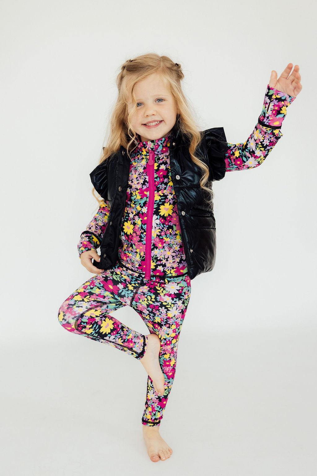 Black Checker Puffer Vest – Three Bees Company