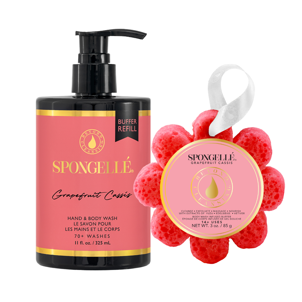 Grapefruit Cassis Boxed Flower & Body Wash Refill Set – Three Bees Company